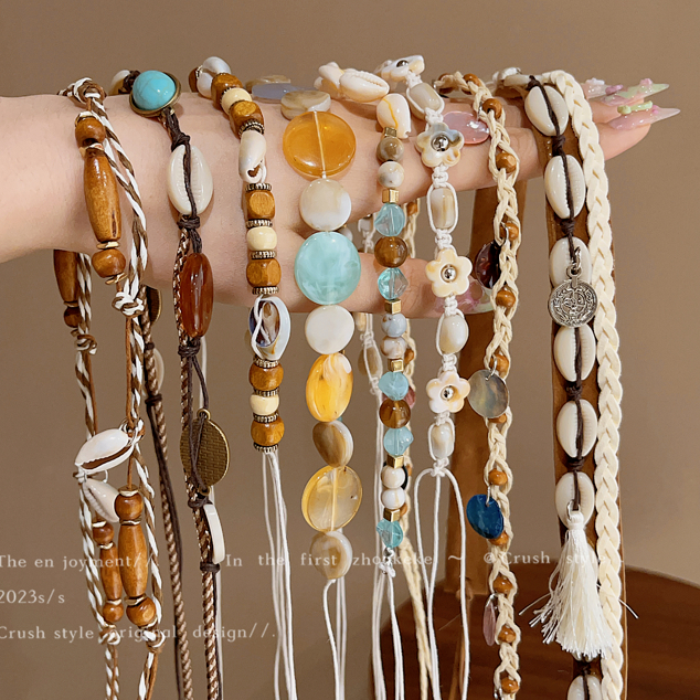 Bohemian Retro Braided Waist Rope Korean Ladies All-Match New Style ...