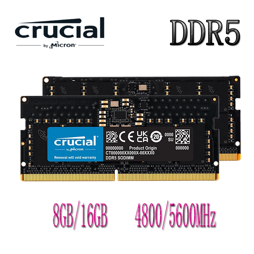 Crucial DDR5 RAM 8GB 16GB DDR5 4800MHz 5600MHz CL40 Laptop Memory ...