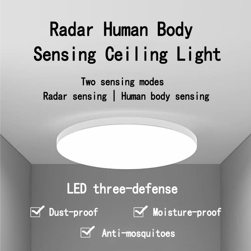 Human Sensor Light Ceiling Lamp Surface 23/30W Automatic Lights For ...