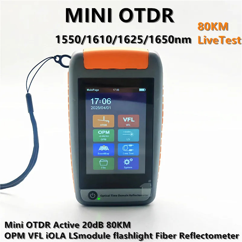 NEW Mini OTDR 1310/1550 nm OR Active Fiber Live Test 1550/1610/1625 ...