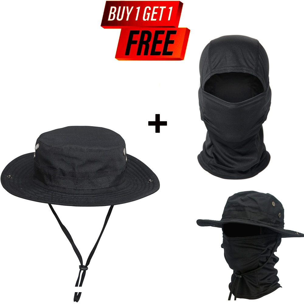 Buy 1 Take 1Boonie Hat Balaclava Suit Foldable Soft Sun Protection ...