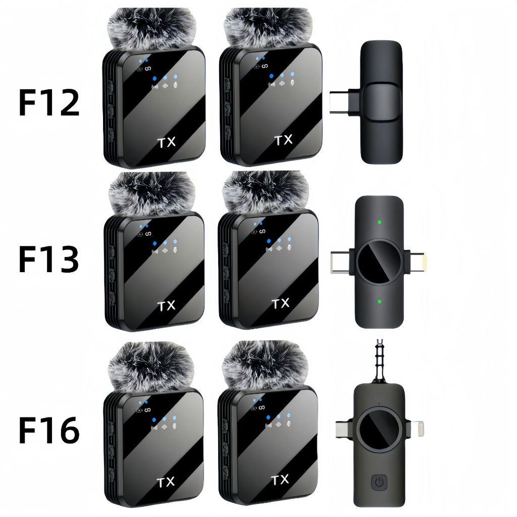 Wireless Lavalier Microphones Noise Reduction for iPhone Android Phone ...