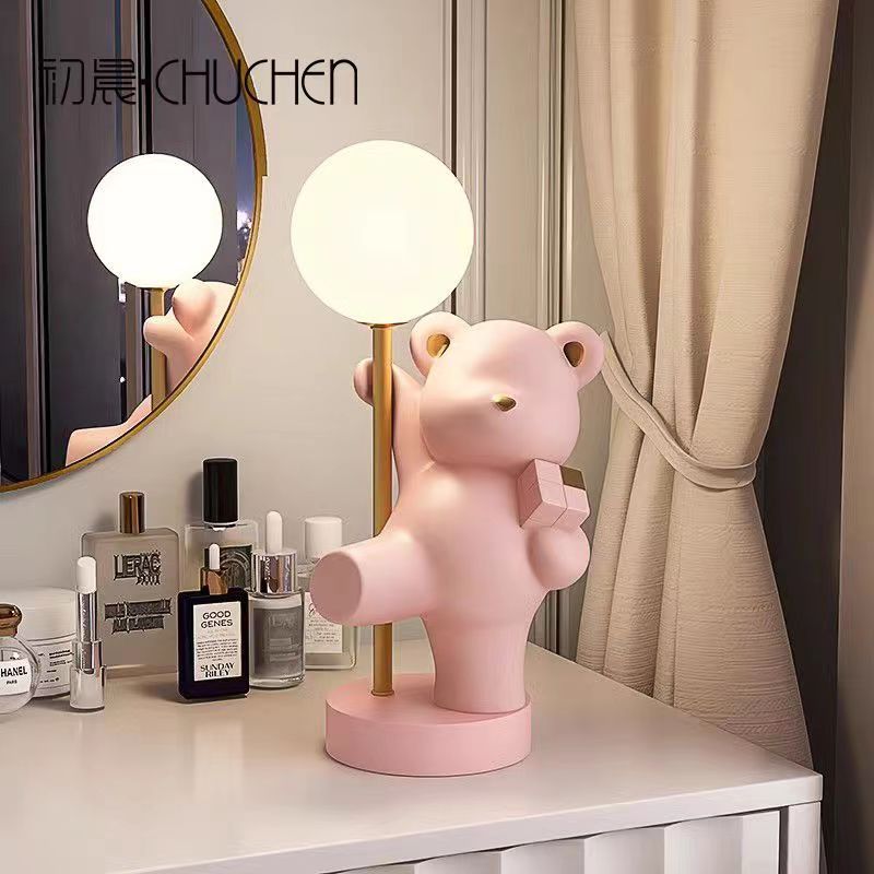 Table Lamp ins Style Bedroom Bedside Lamp Birthday Gift Decoration ...
