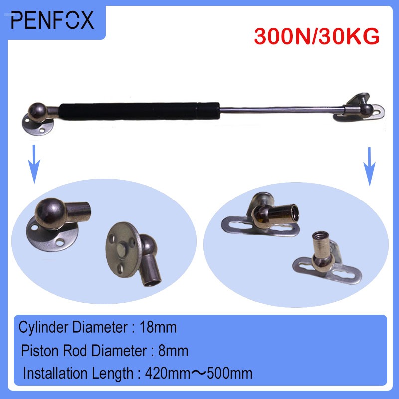 1PC 420-500mm 30kg/300N Car Furniture Strut Bar Universal Strut Bars ...