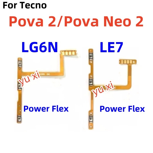 Power switch volume button Flex For Tecno Pova Neo 2 LG6n LE7 LE7n ...