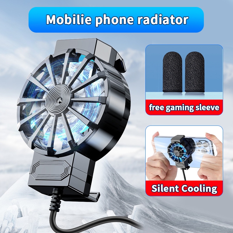 Portable Phone Cooling Fan Clip-On - Ultra Quiet USB Fan, 5s Rapid Cool ...