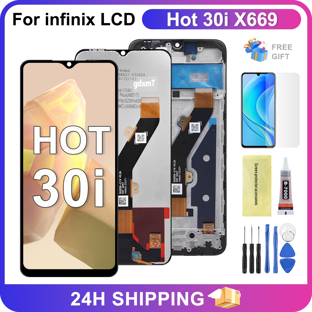 LCD For Infinix Hot 30i/Hot 30/Hot 30 Play NFC LCD Display Touch Panel ...