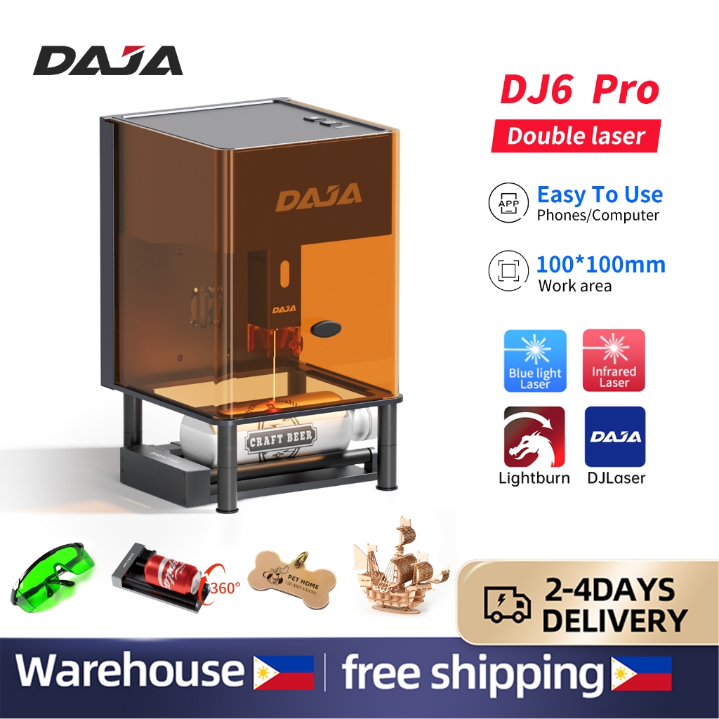 DAJA DJ6 Pro Laser Engraver Machine New Upgrade Fully Protected ...