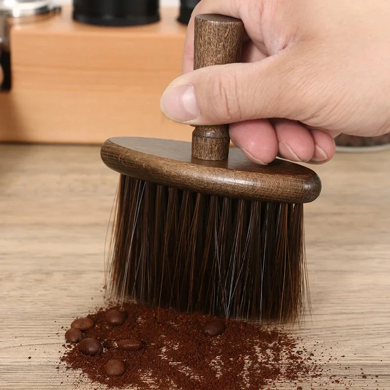 Coffee Powder Cleaning Brush Dusting Accessories Wooden Coffee Grinder ...