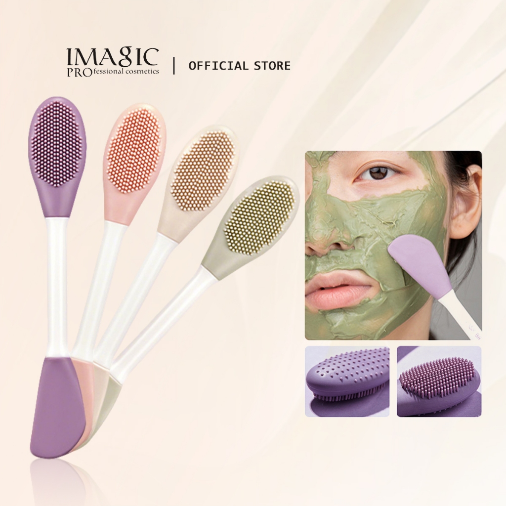 IMAGIC Double-Headed Silicone Face Brush Clean Pore Mud Mask Smear ...
