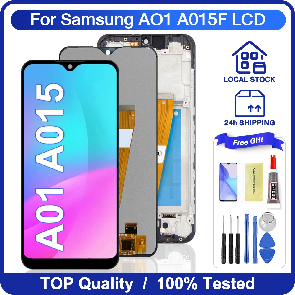 LCD With Frame For Samsung Galaxy A01 A015 A015F M-A015F/DS LCD Display Touch Screen Digitizer ...