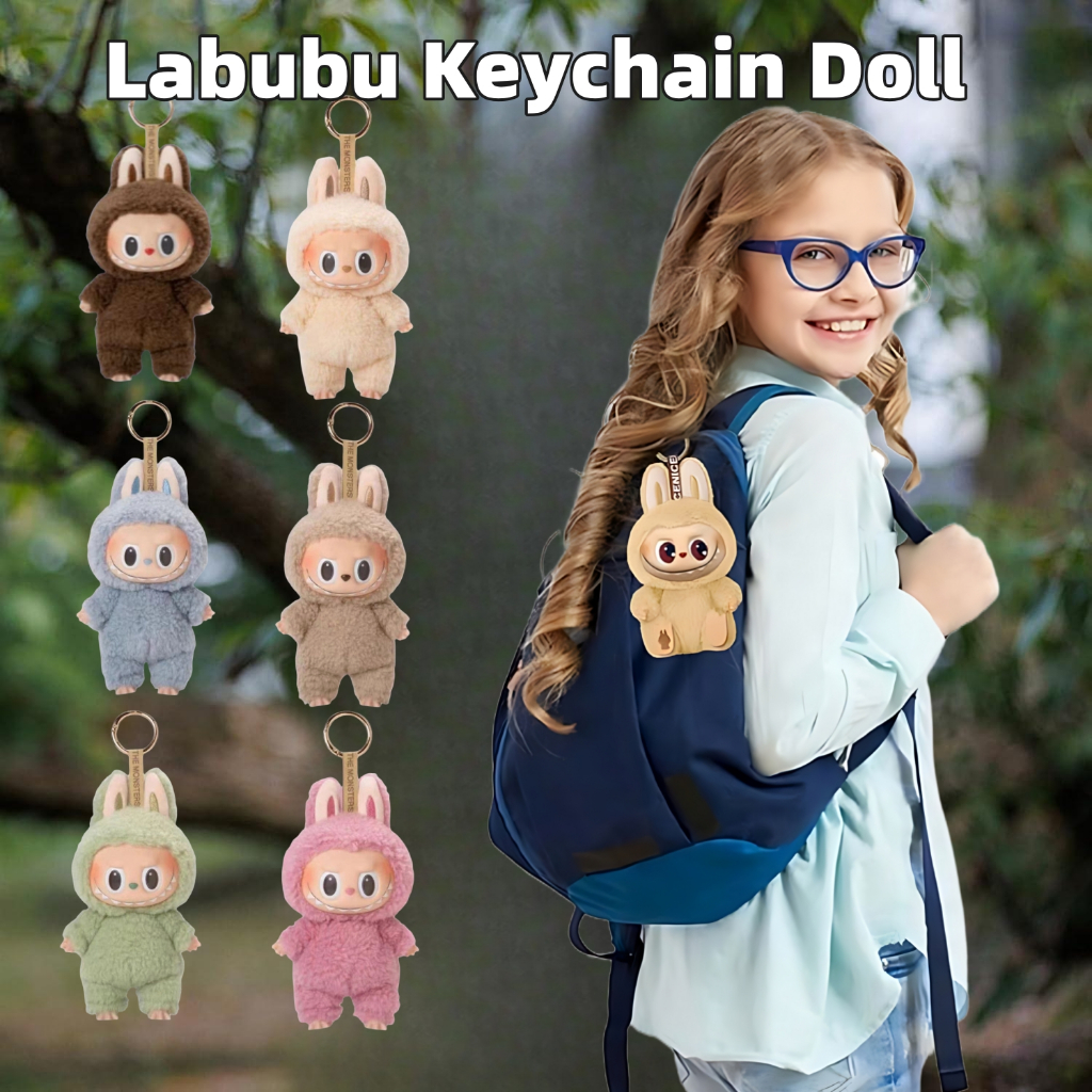 15CM Labubu Keychain Doll Collection Toys Keychain Accessory Decor ...
