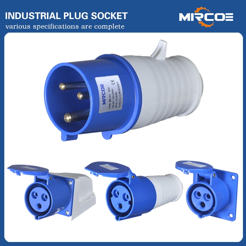 MIRCOE Original genuine product 32A 3P IP44 220-250V Industrial Plug A ...