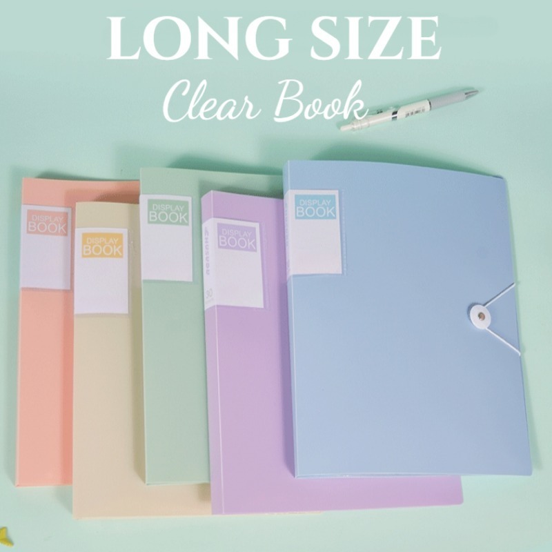 Clear Book Long Paper Organizer Document Organizer Expanding Folde File ...