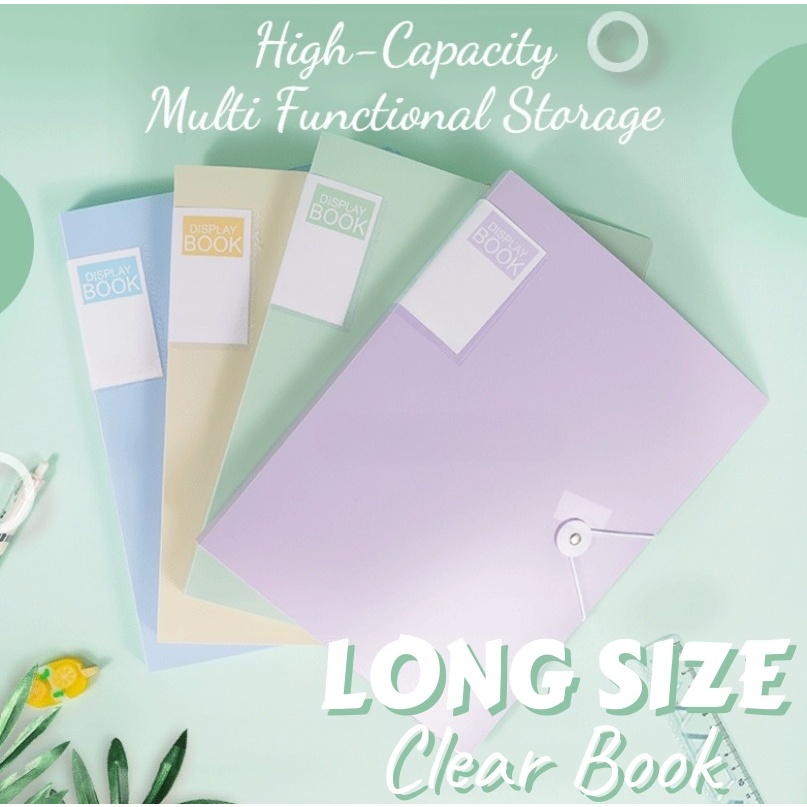 Clear Book Long File Organizer Long Clear Folder Organizer Presentation ...