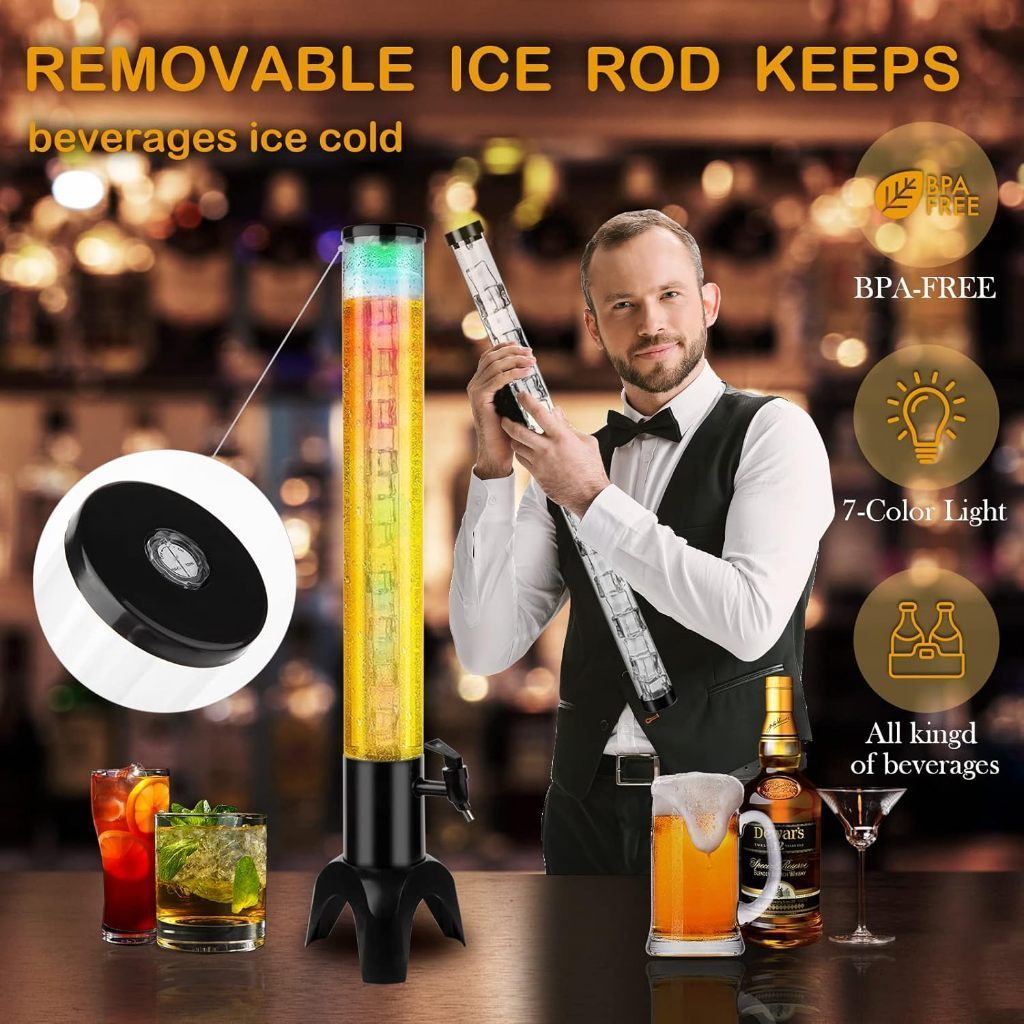 3.0L/1.5L Beer Tower Dispenser With LED Light/Tower Beer High Quality For Bar/Restaurant/Hotel ...