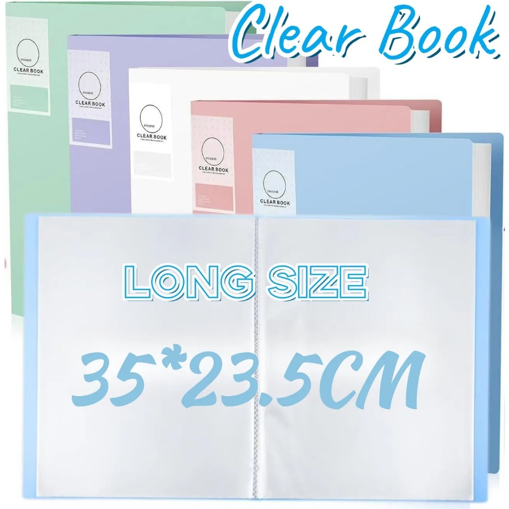 Clear Book Long File Organizer Clear Folder Organizer Document ...