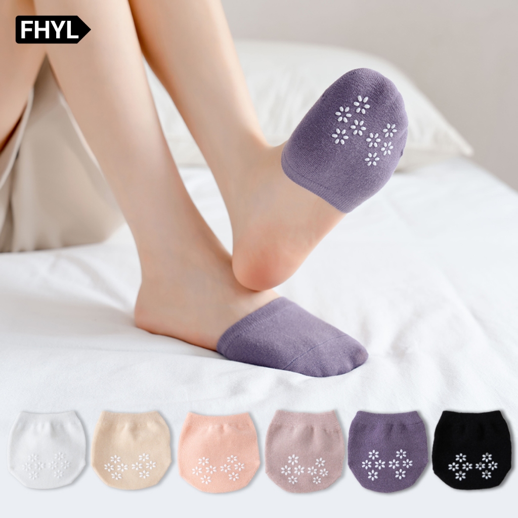 FHYL Summer Women Boat Socks Non-Slip Silicone Half-Foot Socks Fashion ...