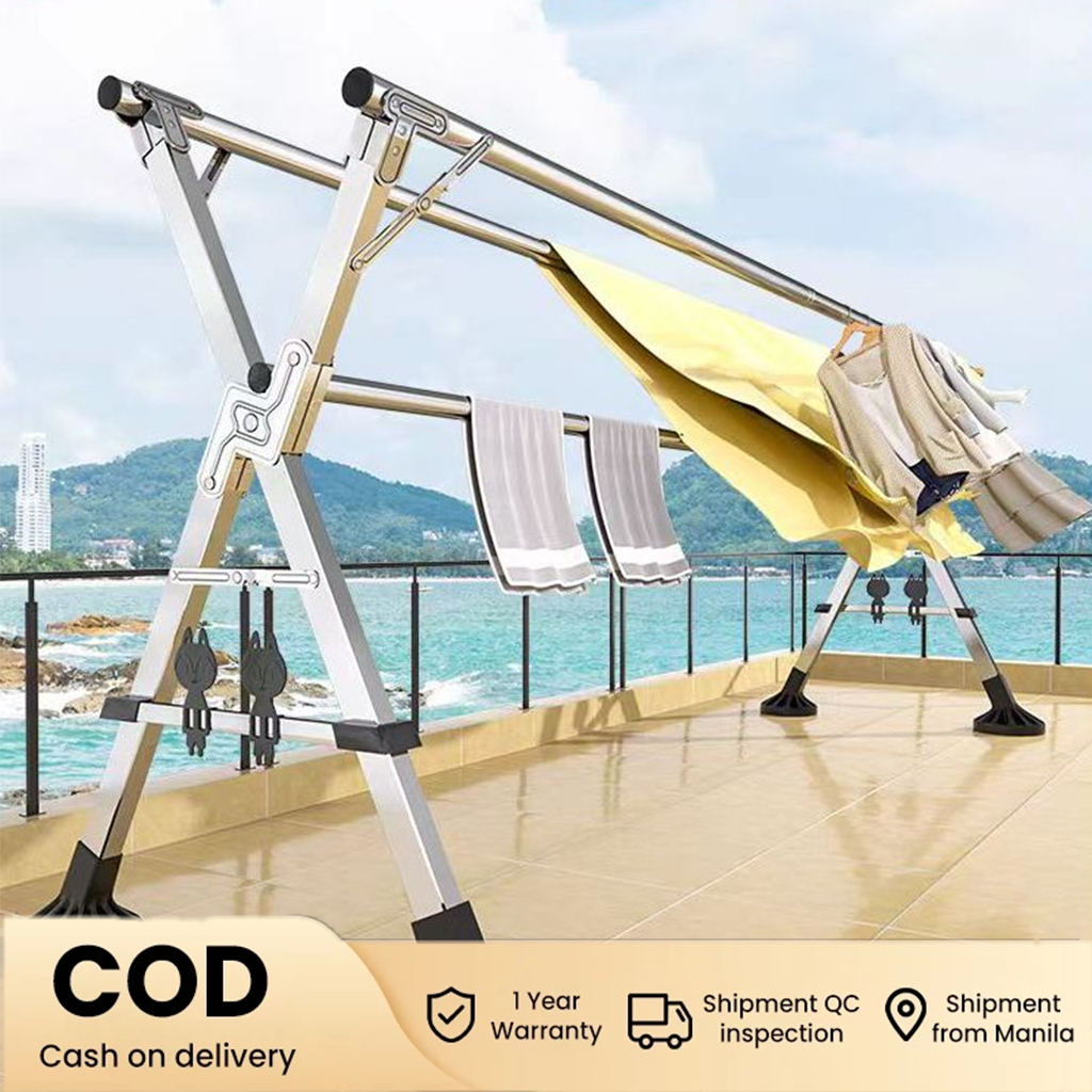 Stainless Steel Laundry Rack | Foldable Clothes Drying Stand for Indoor ...