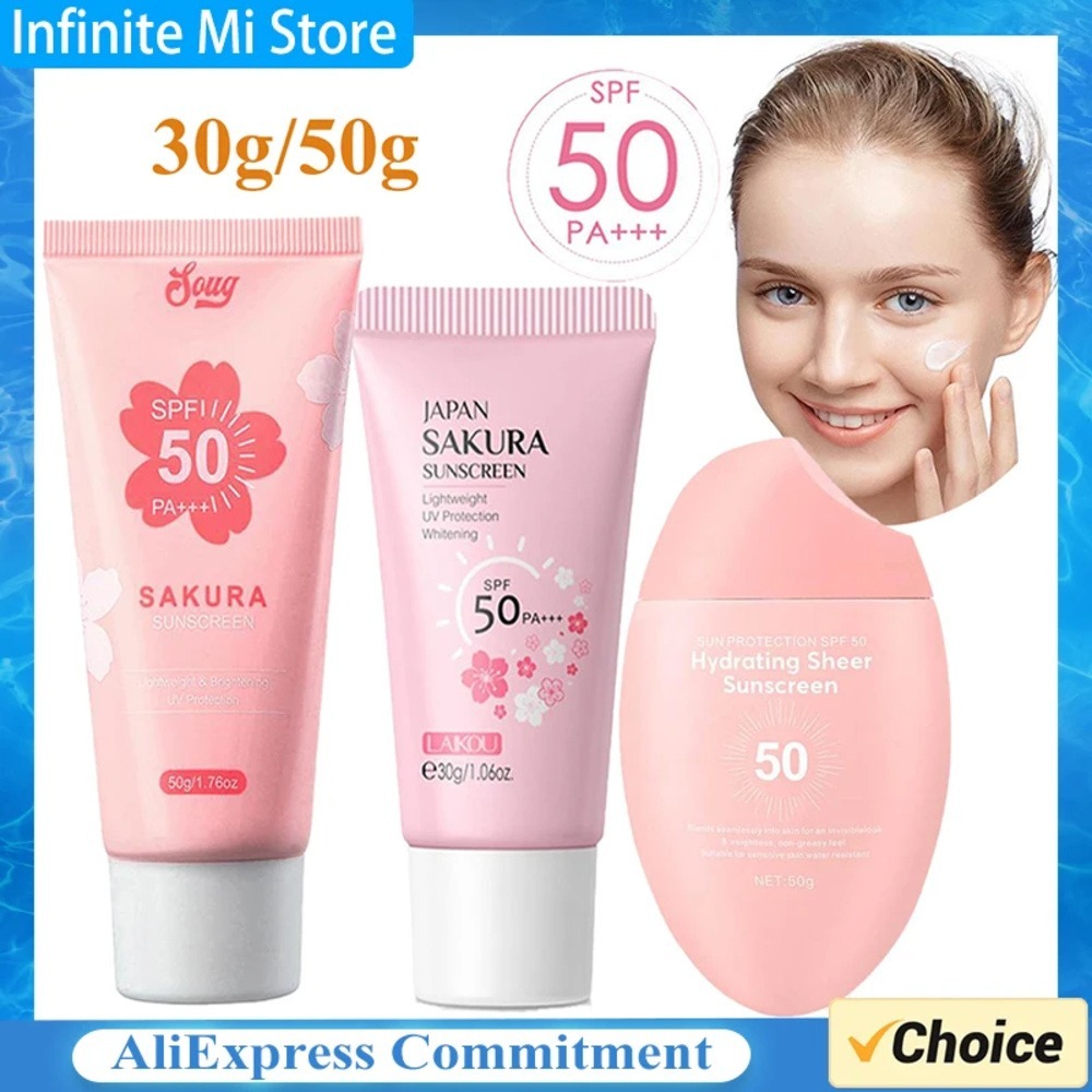 Facial Body Sakura Sunscreen Face Makeup Primer Sunblock Skin ...