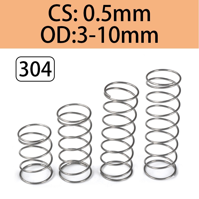 10pcs compression spring stainless 304 compression spring pressure ...