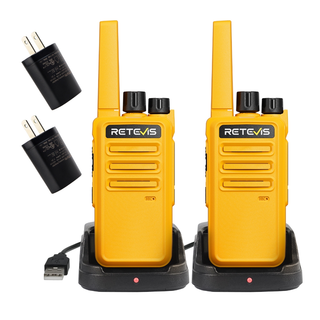 Retevis RT68 Long Range Two Way Radio USB Charging Base VOX Portable ...