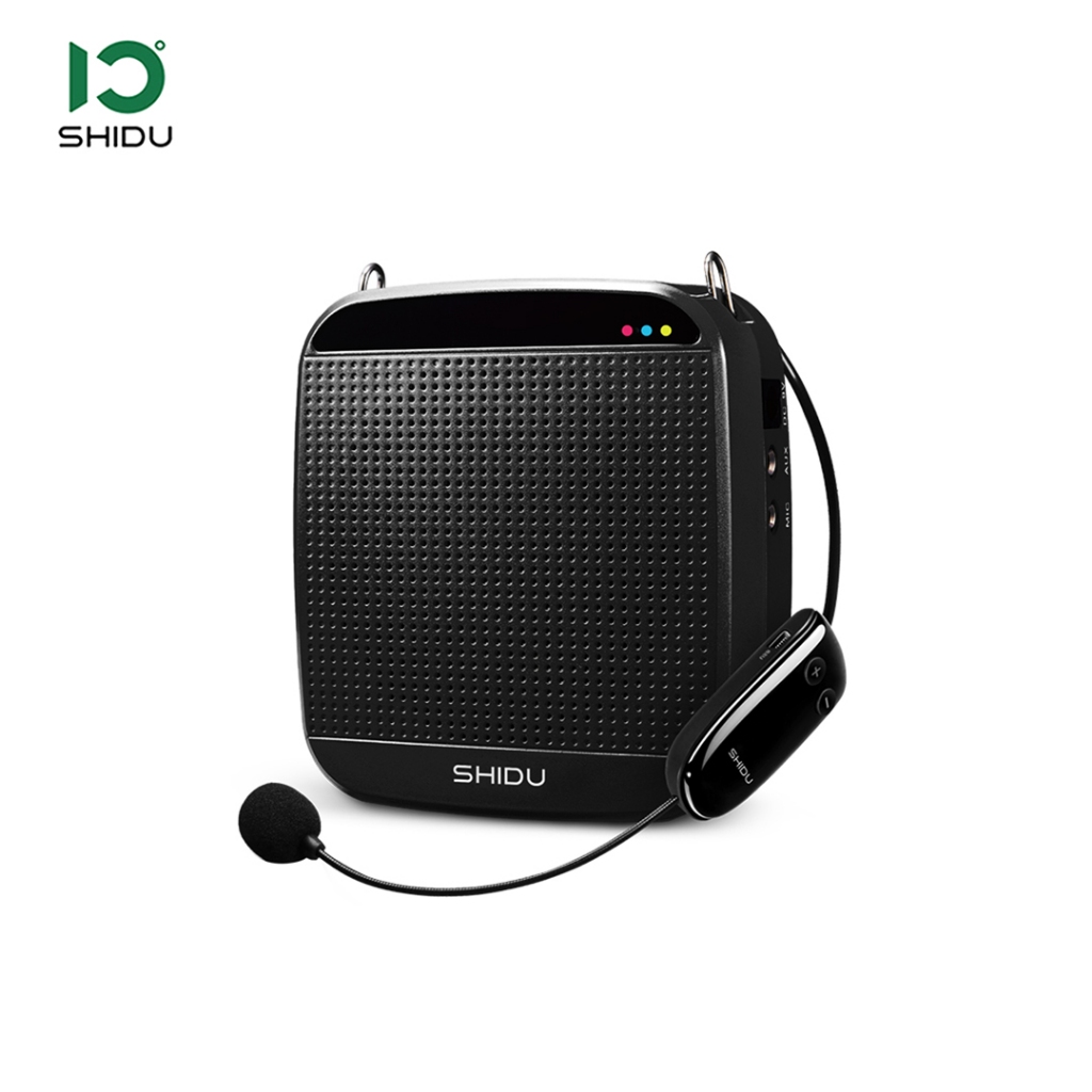 SHIDU Mini Portable Wireless Voice Amplifier Booster with Microphone ...