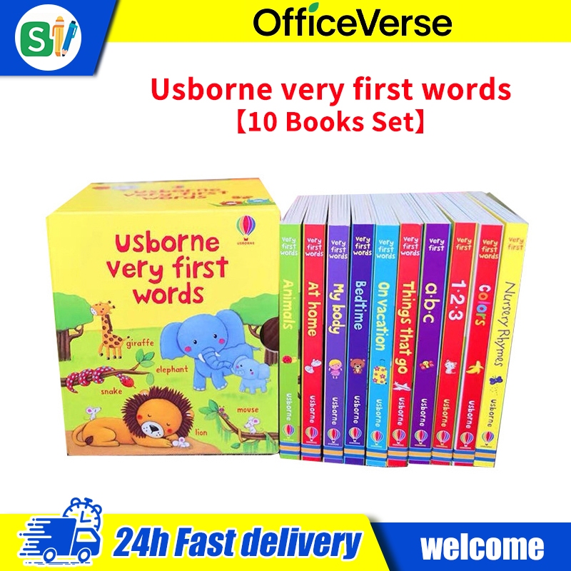 COD Usborne very first words usborne books box set of 10 boardbook ...