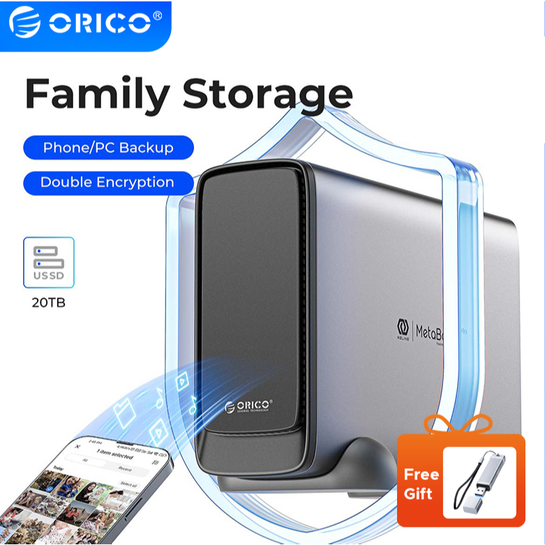 ORICO Private Cloud NAS Storage Networkable Enclosure Gigabit Speed ...