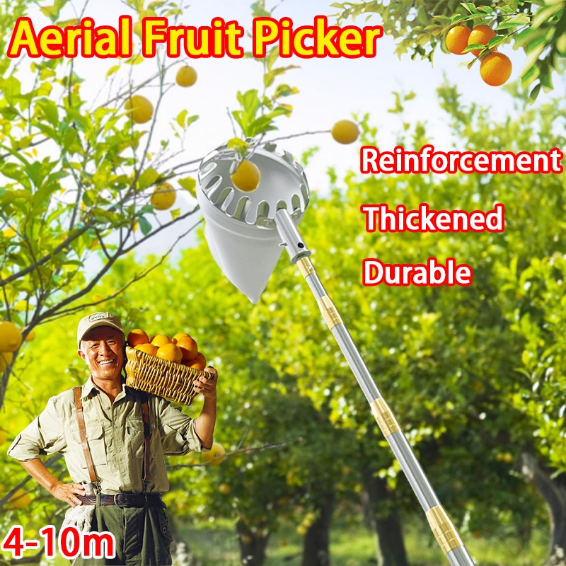fruit picker panungkit ng gulay fruit picker with pole 4-10M Stainless ...
