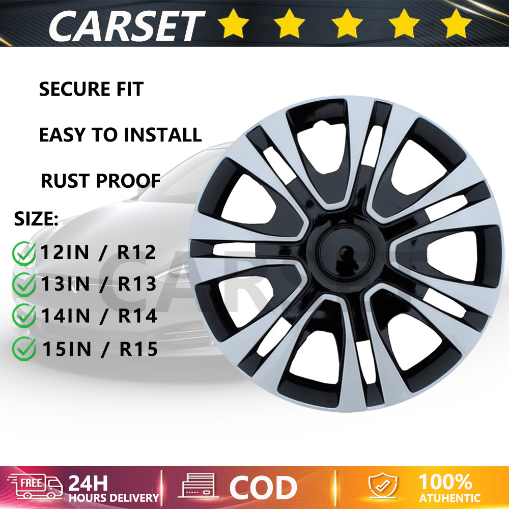 [in-stock]4 Pcs Set Universal Wheel Hub Cover R12/R13/R14/R15/ Wheel Hubcap Modified Car Wheel ...