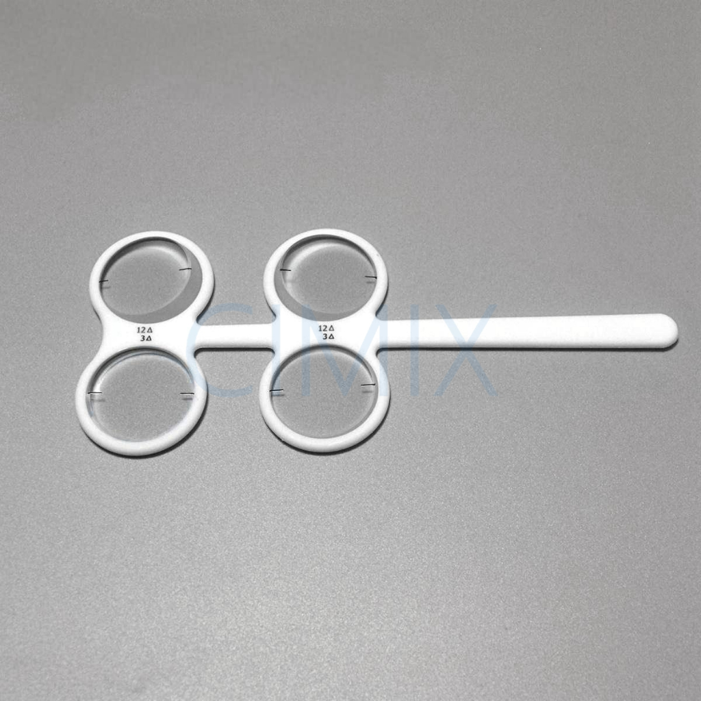 Optical Confirmation Tester 3/12 Base 4 lens Prism Flipper Low Vision ...