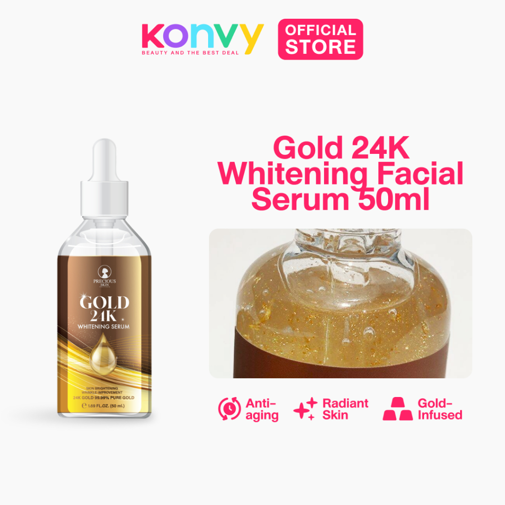 Precious Skin Gold 24K Whitening Facial Serum 50ml | Shopee Philippines