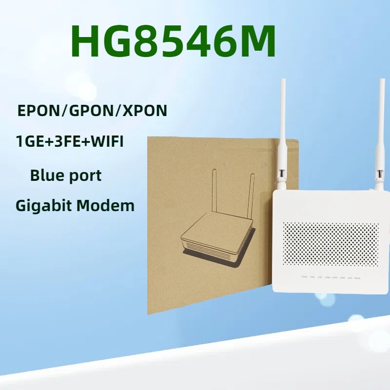 HG8546M EPON ONU FTTH Gigabit Modem Router 1GE3FE 1tel + Wifi GPON EPON XPON Gigabit Cat with ...