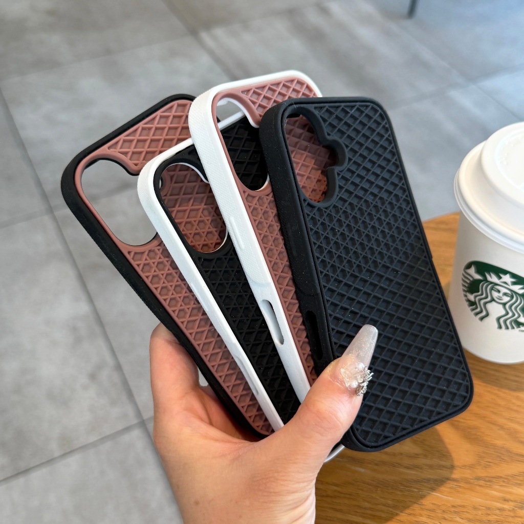 Waffle Case for iPhone 17 pro max 16 15 11 12 13 14 PRO MAX/XS MAX/XR/X ...