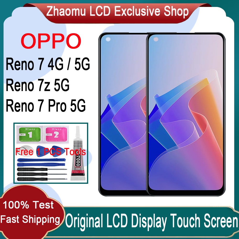 Original AMOLED OPPO Reno 7 4G 5G Reno 7z 5G Reno 7 Pro 5G LCD Display ...