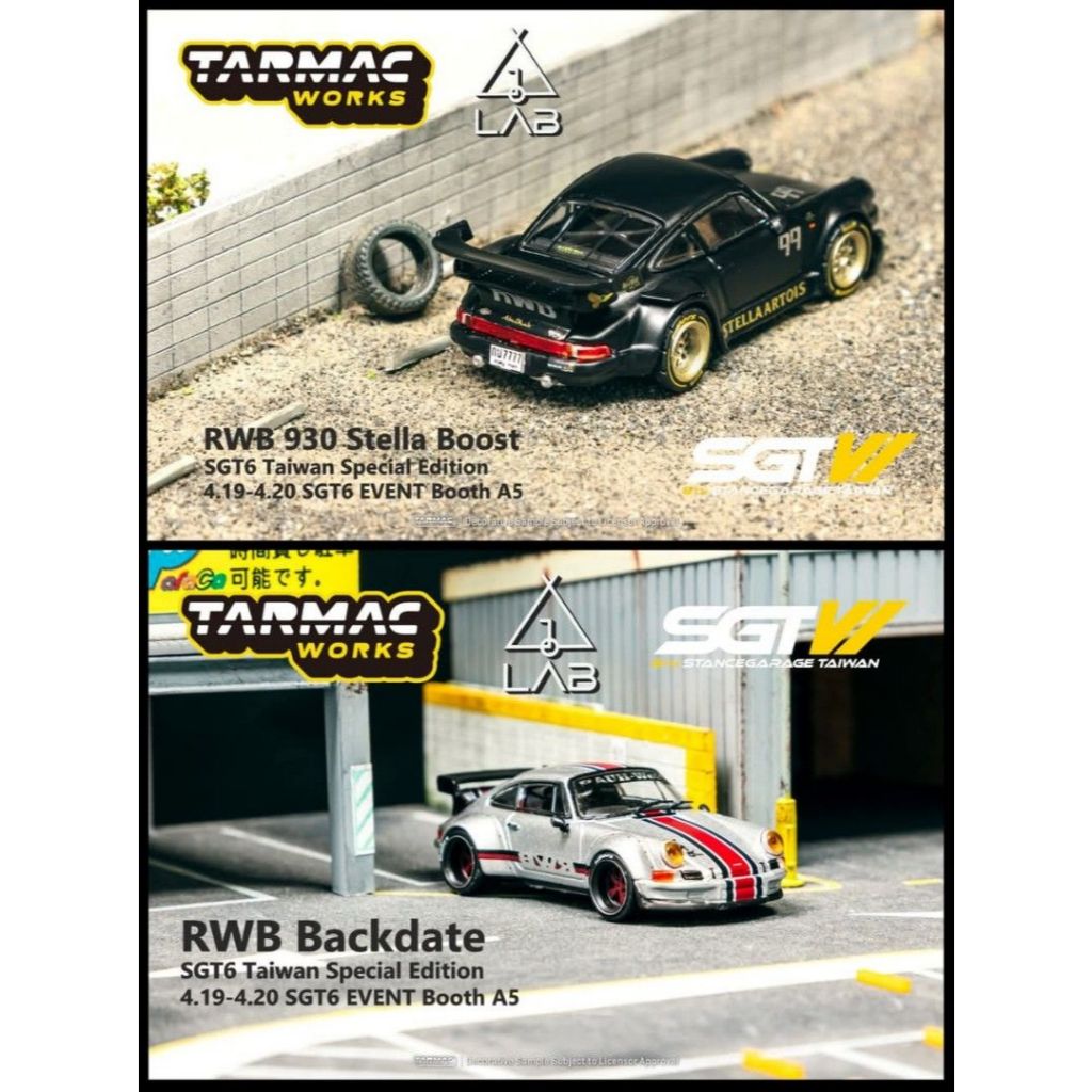 TARMAC WORKS 1:64 RWB 930 Stella Boost / RWB Backdate SGTVI Taiwan ...