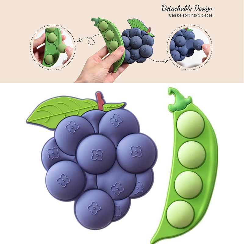 Fruit Fridge Magnet Grape Blueberry Snow Peas Fridge Magnets ...