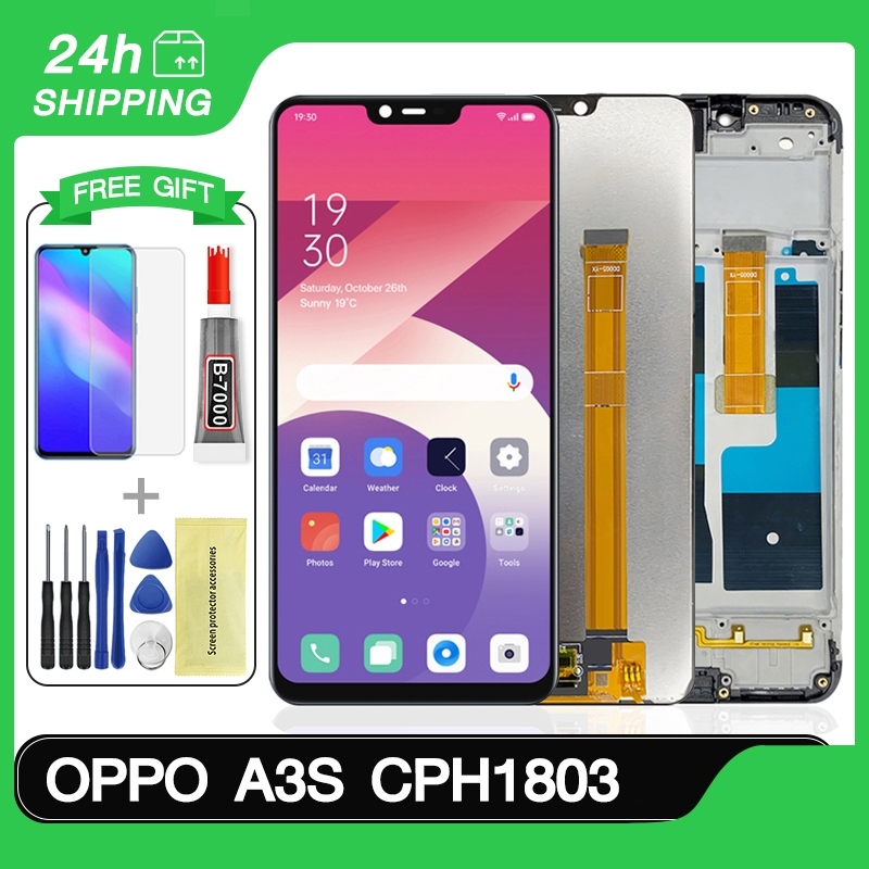 LCD With Frame for OPPO A1K A3S A5S A9 2020 A15 A16 A17 A18 A38 A57 ...