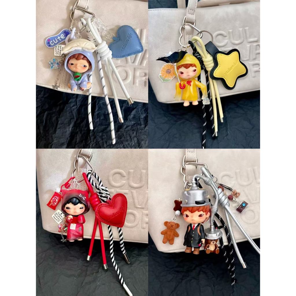 POPMART hirono echo series DIY keychain bag pendant soul connection ...