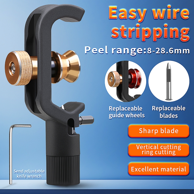 Armored cable stripper longitudinal transverse cable opener ...