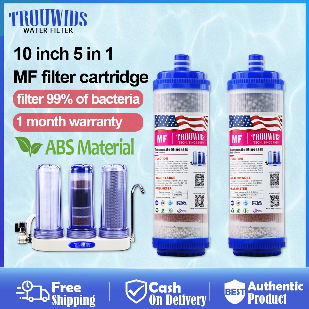 TROUWIDS 5 in 1 Universal Alkaline Water Purifier Filter Cartridge 10 ...