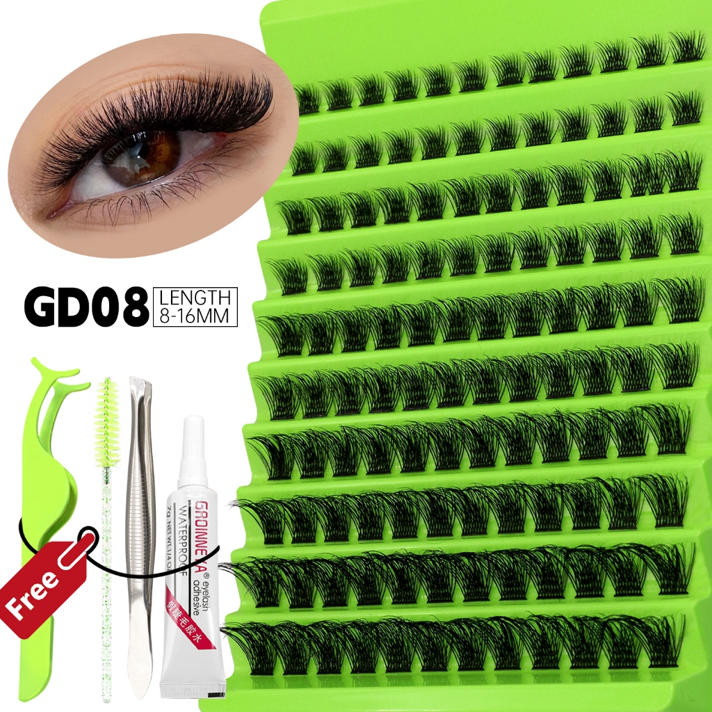 Lash Clusters Kit 3D Fluffy lash kit 8-16mm Lash Clusters Easy DIY Lash ...