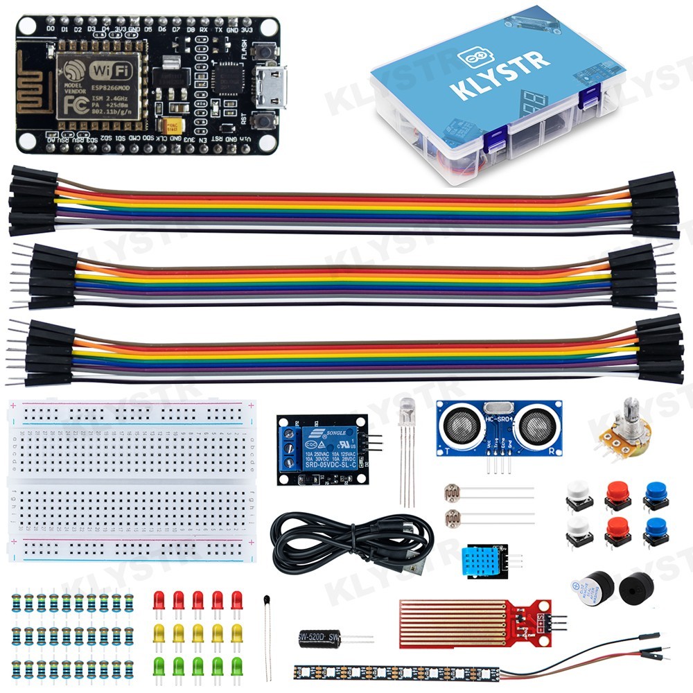 KLYSTR NodeMcu ESP8266 WiFi Development Board Starter Kit for IoT ...