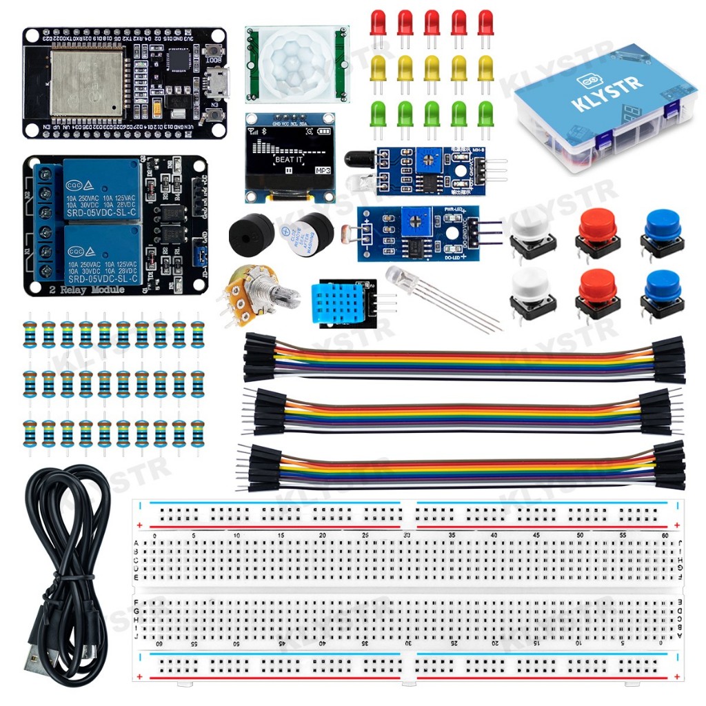 KLYSTR ESP32 Basic Starter kit WIFI + Bluetooth Wireless IoT ...