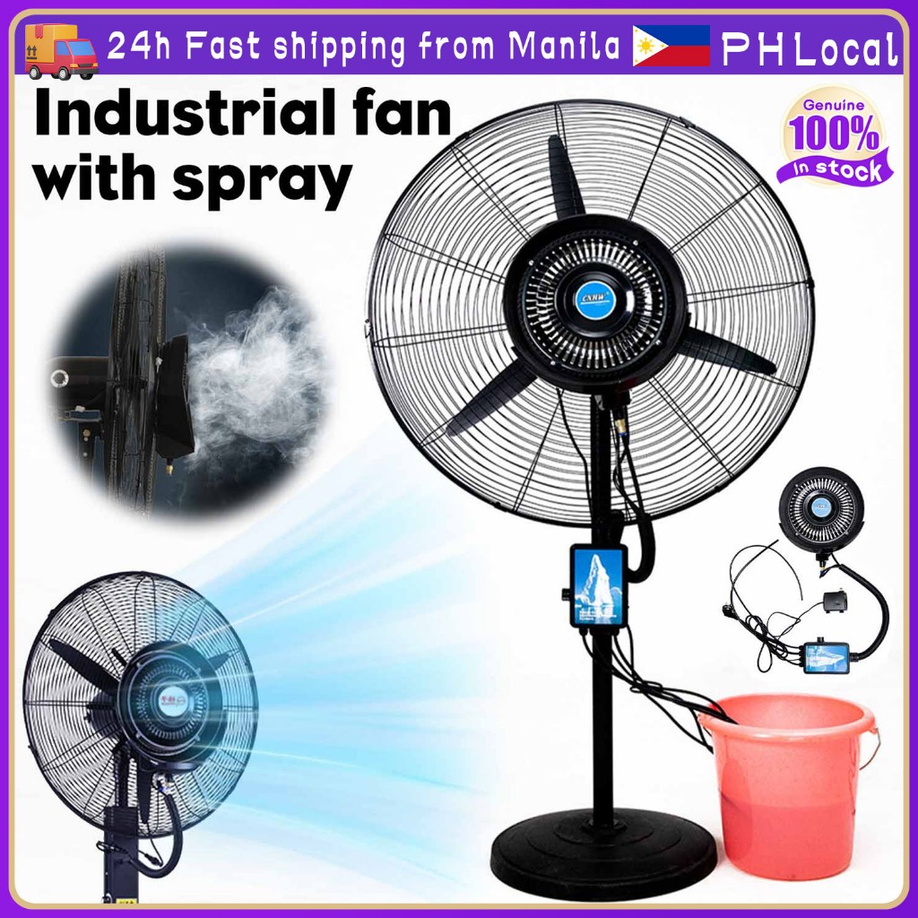 【COD】- Industrial Electric Fan with Mist Spray Heavy Duty Inverter ...