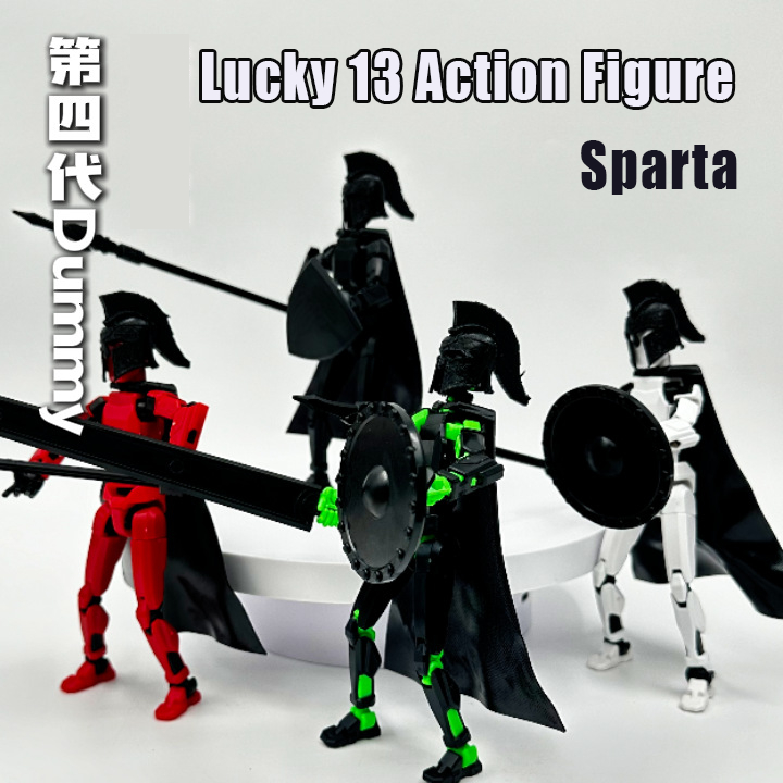 Sparta 3D printed Dummy Lucky 13 Action Figure,Decompression artifact ...