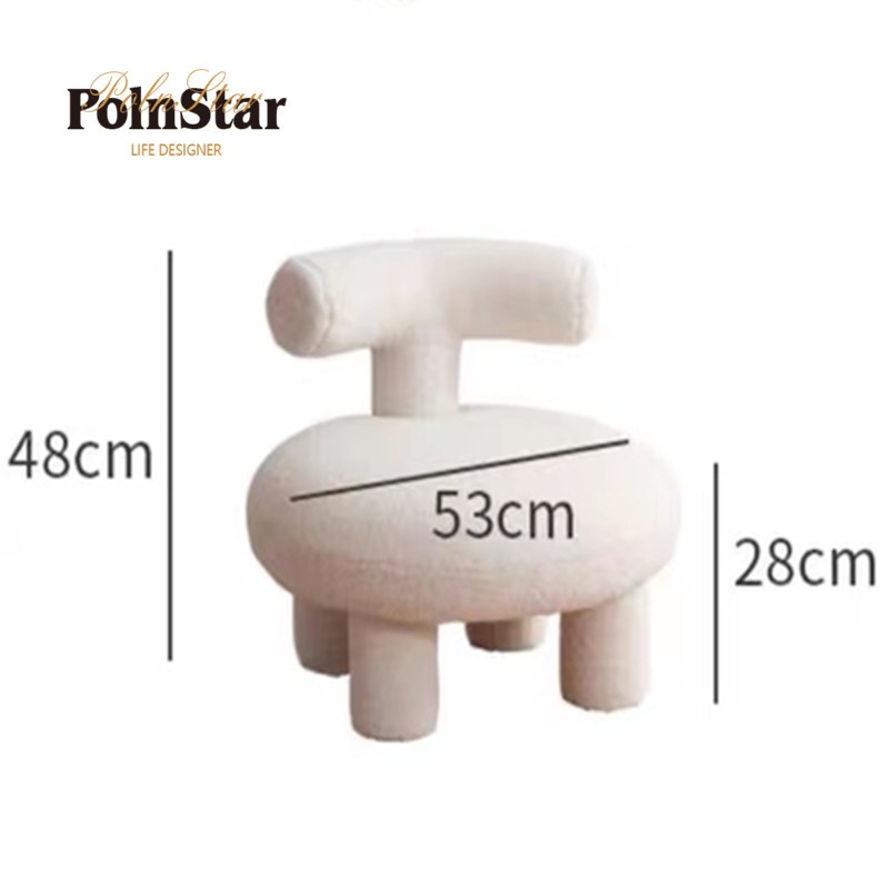 Polnstar Sofa Modern Simple Single Sofa Chair Y-shaped Backrest Lamb ...