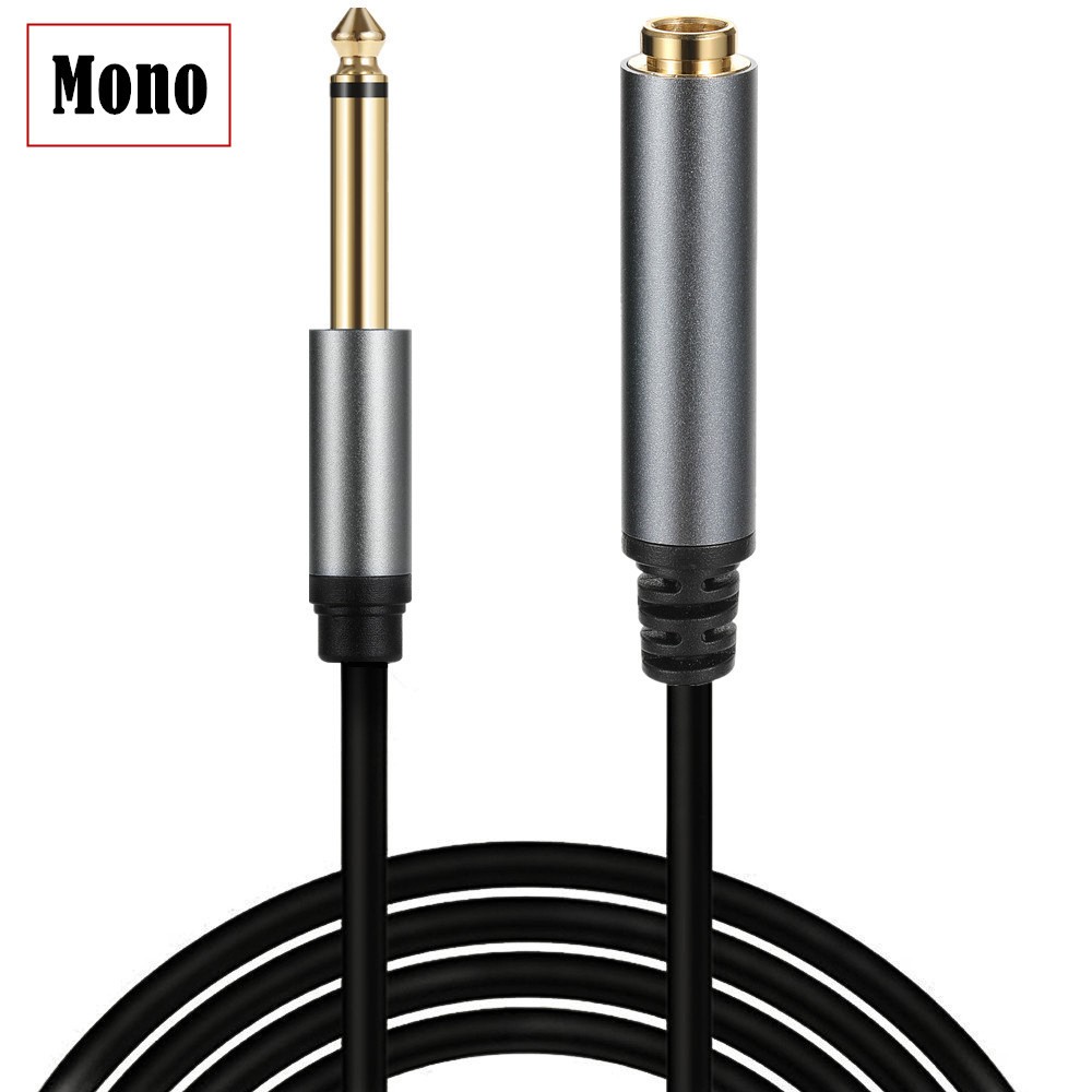 1/4 "6.35mm Mono Male Female Audio Extension Guitar Audio Cable ...
