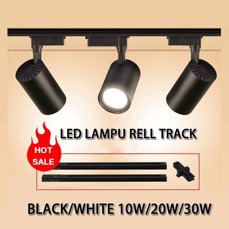 Track Light Set GU10 Led Spot Lights Ceiling Lamp Rail Lighting Track ...
